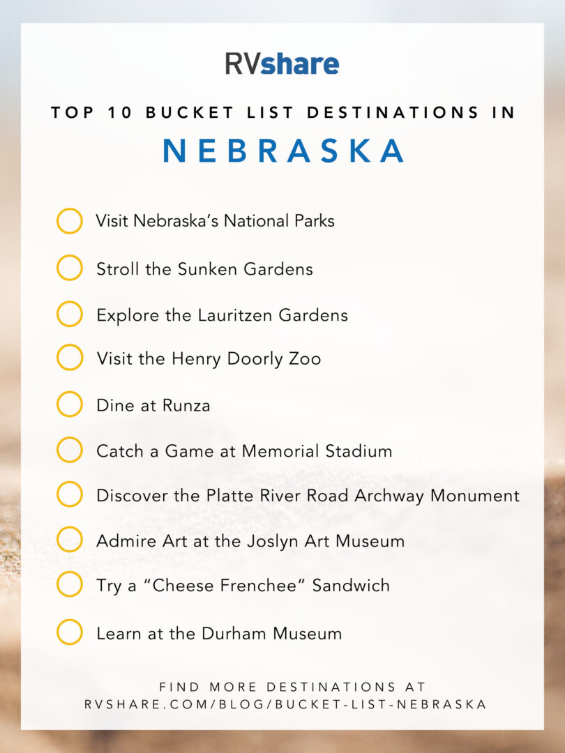 The Top 26 Bucket List Destinations in Nebraska | RVshare