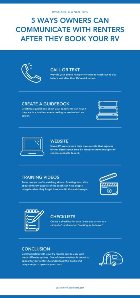 5 Ways RV Owners Can Communicate with Renters After They Book Your RV ...
